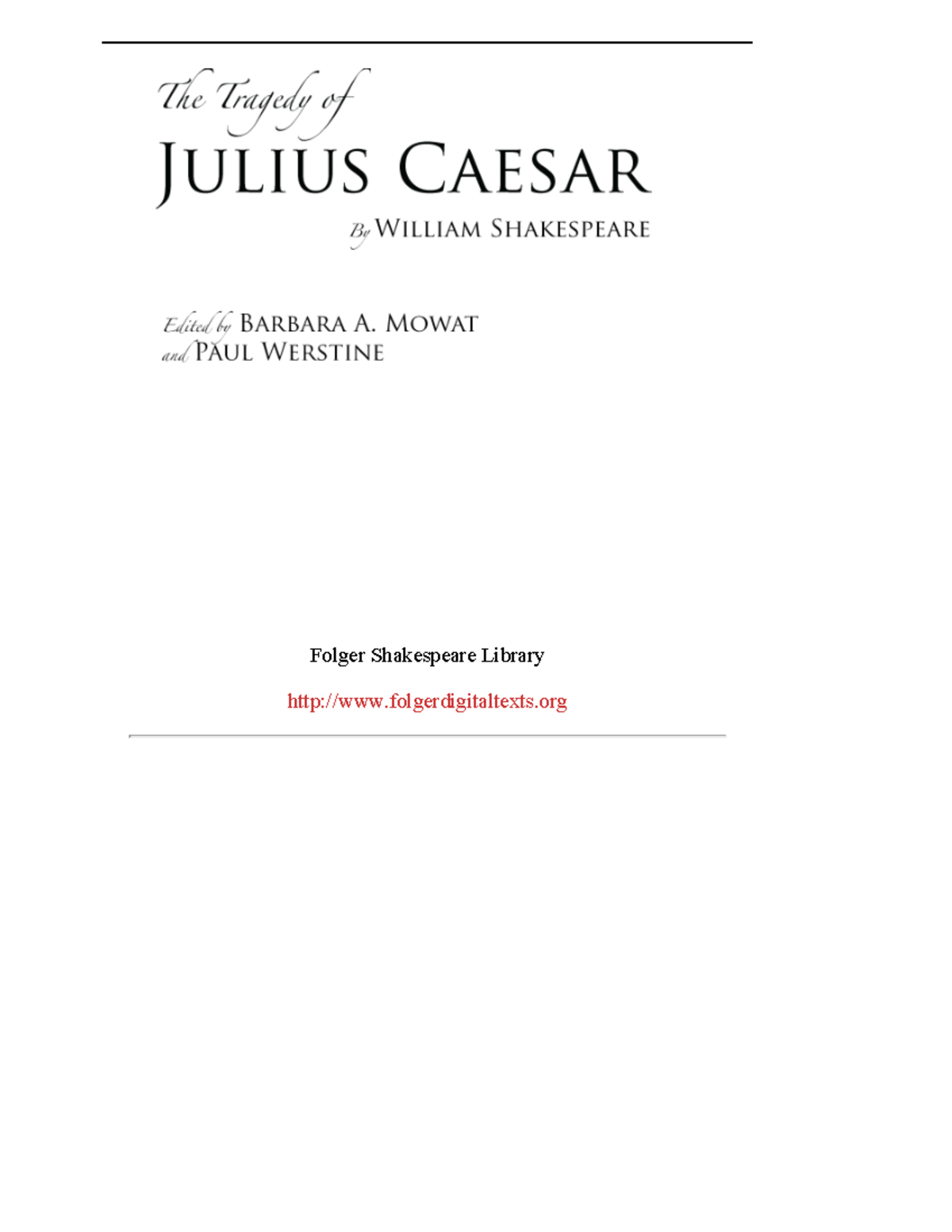 Julius Caesar (JC) Complete Text: All Acts and Scenes Overview - Studocu
