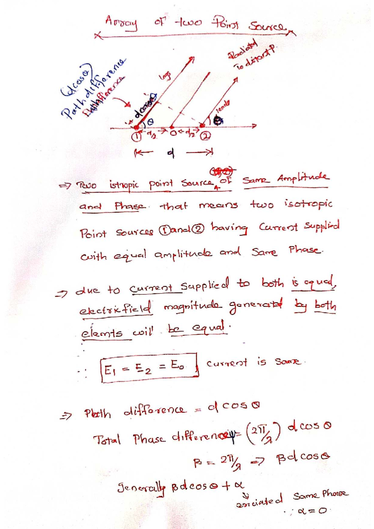 M3 Final Exam Notes: Isotropic Point Source Array Analysis - Studocu