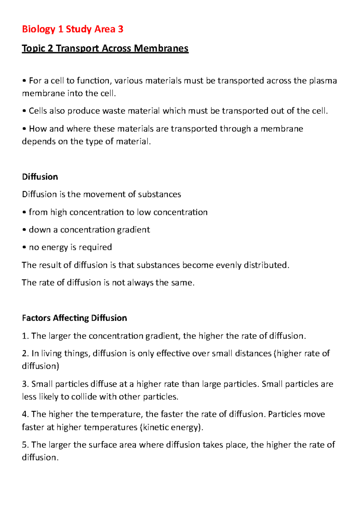 Document 14 - Philip Lawson - Biology 1 Study Area 3 Topic 2 Transport ...