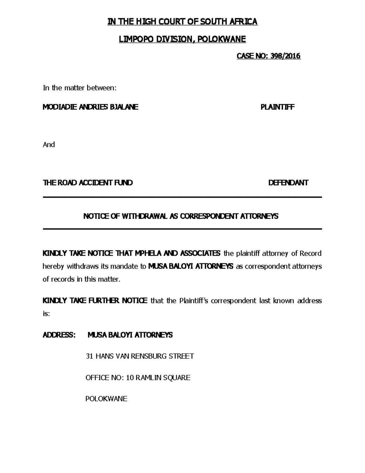WRONGFUL LIFE CLAIMS UNDER SOUTH AFRICAN LAW: AN OVERVIEW OF THE LEGAL ...