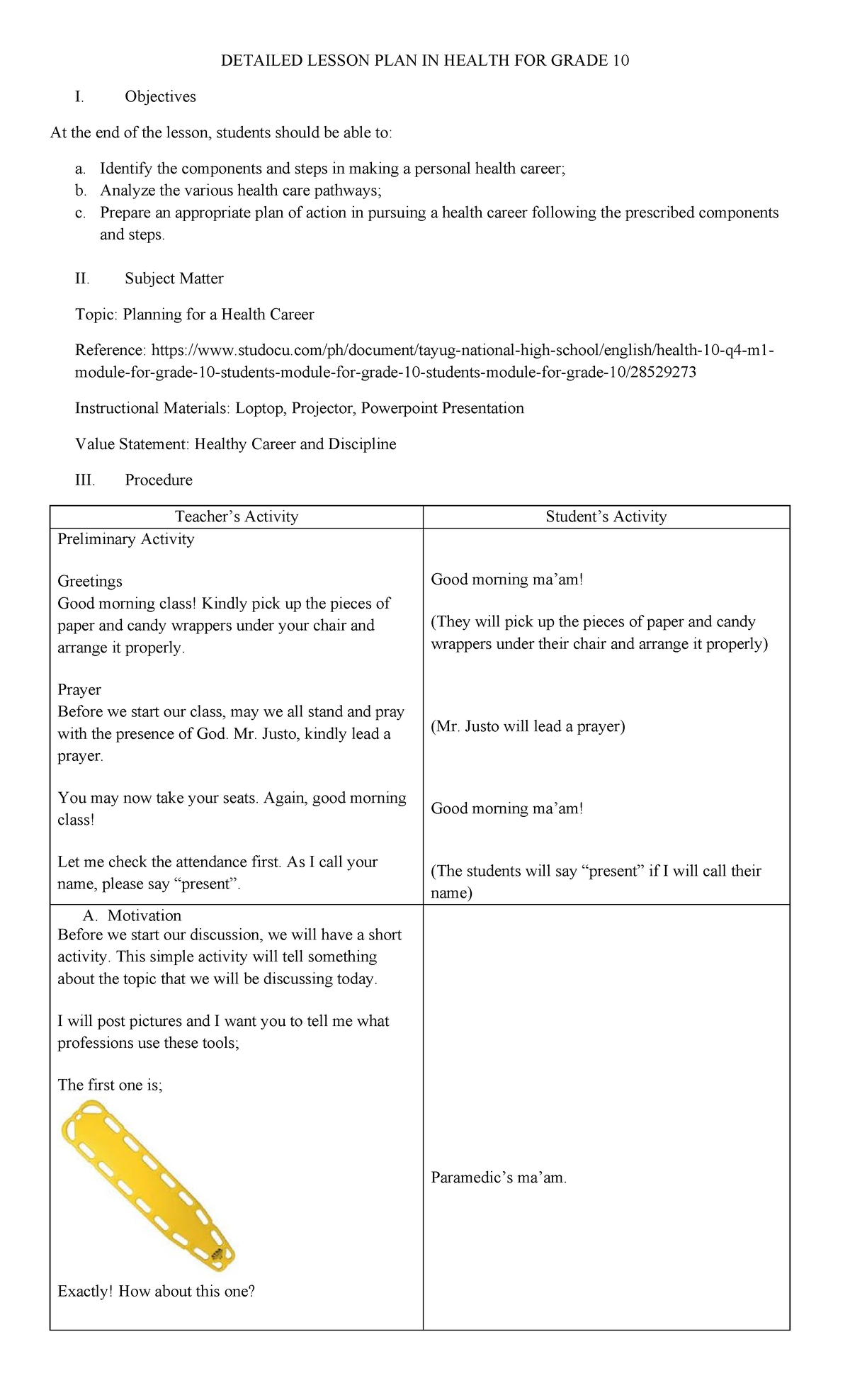 Detailed-lesson-plan-in-health-for-grade-10 compress - DETAILED LESSON ...