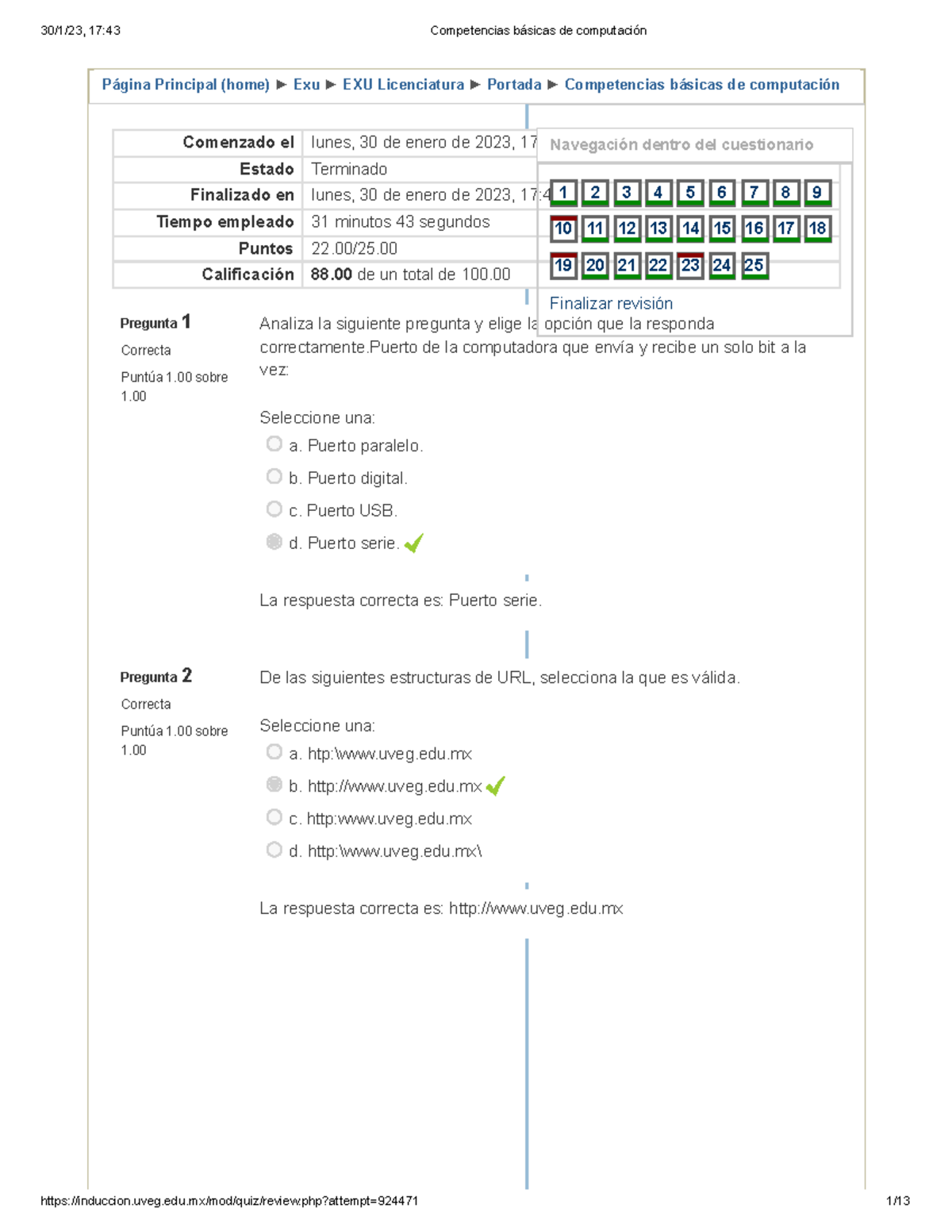 Competencias básicas de computación - Página Principal (home) Exu EXU ...