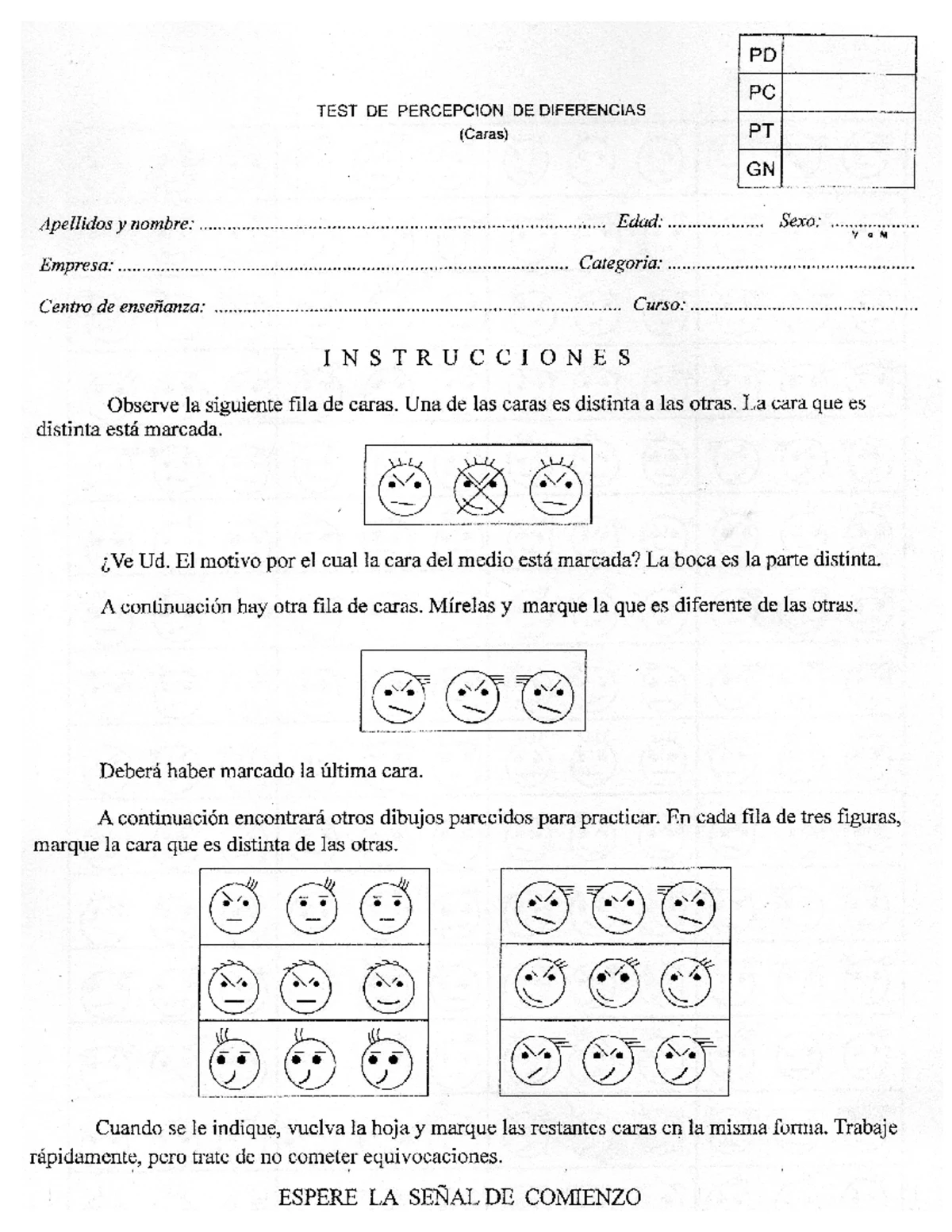 Protocolo Bender - TEST PERCEPTIVO VISO-MOTRIZ de BENDER-KOPPITZ ...
