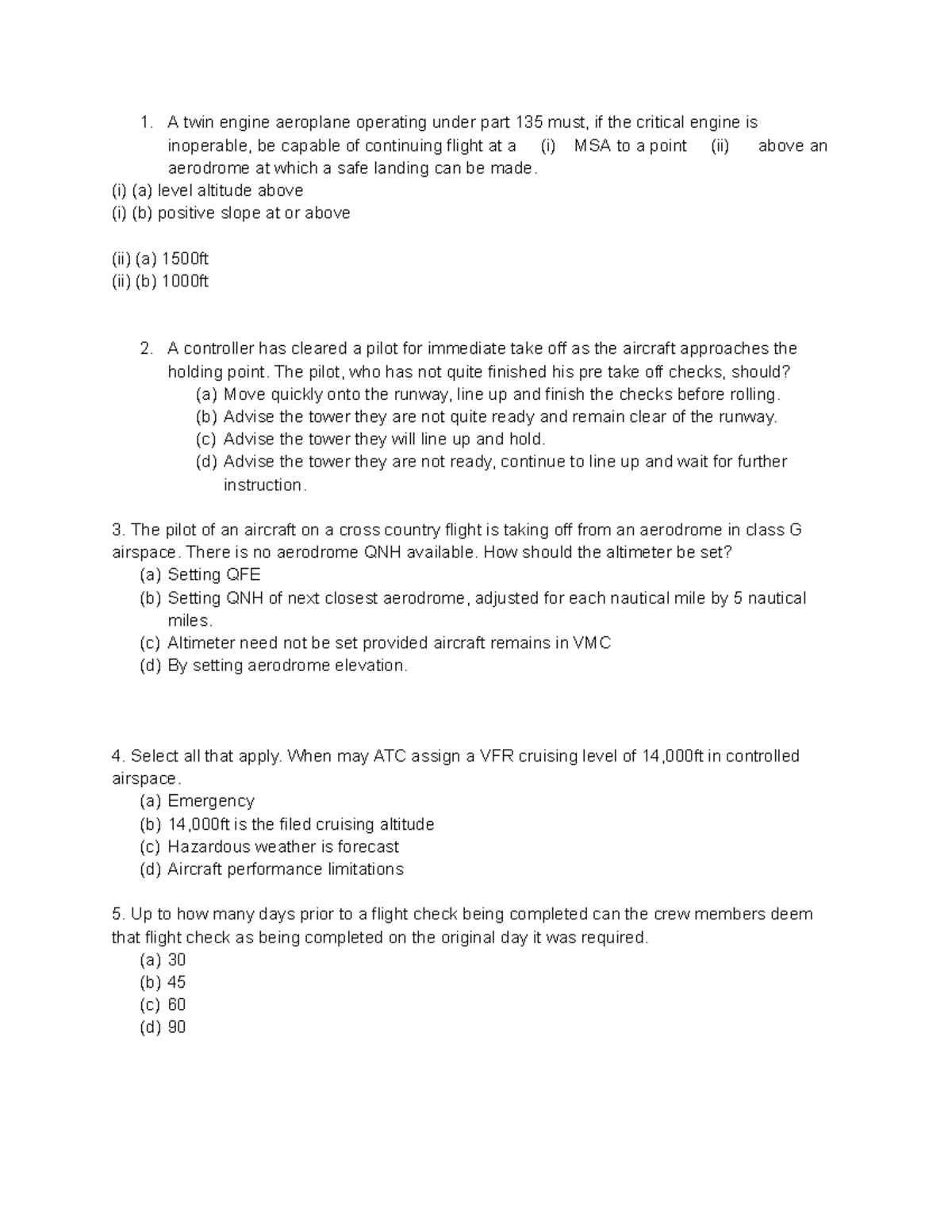 Aspeq CPL Law Exam Questions 2025: Flight Operations & Regulations ...