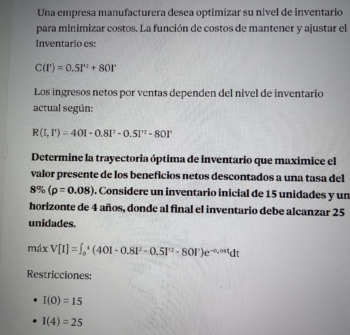 Optimización de Inventarios y Capital: Análisis de Costos y Beneficios ...