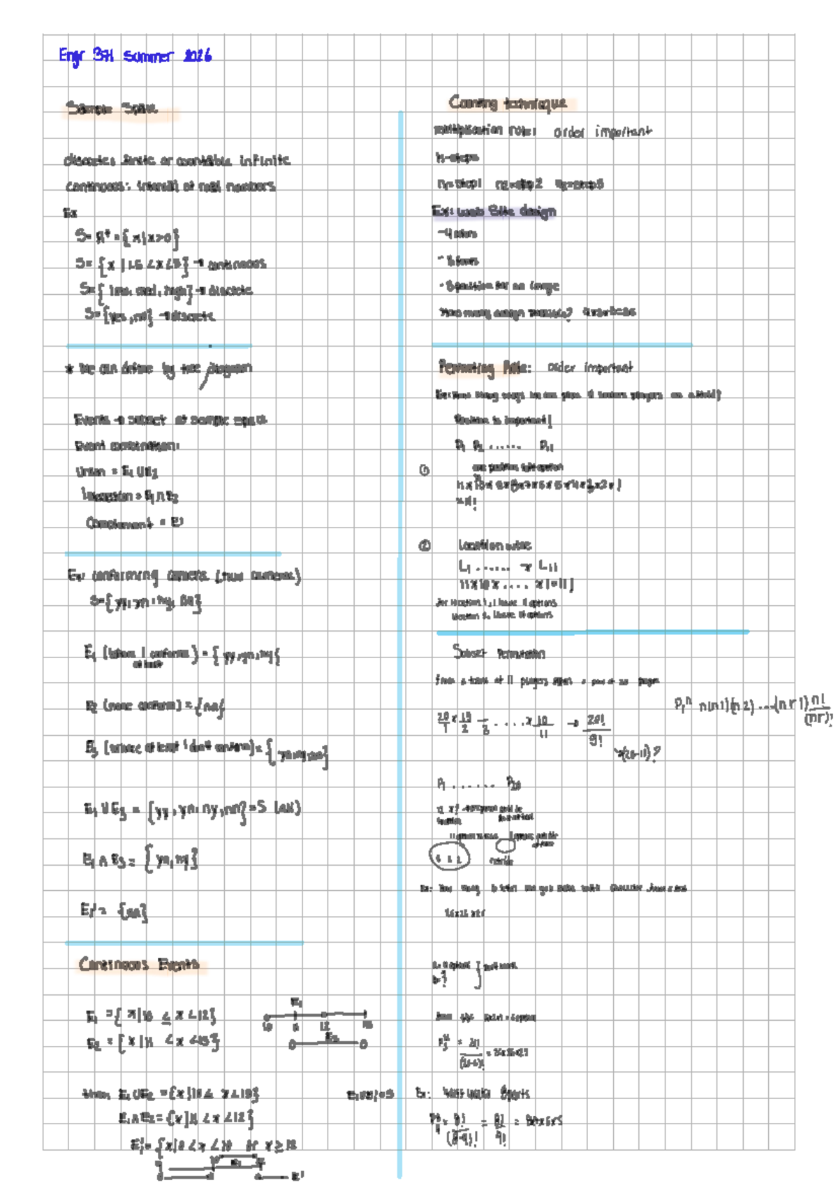 Engr 371 - Chapter 2 to 3.3 Study Notes - Studocu