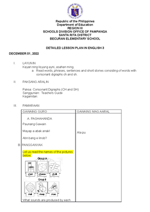 269042581 Detailed Lesson Plan Skeletal System - I. OBJECTIVES At the ...