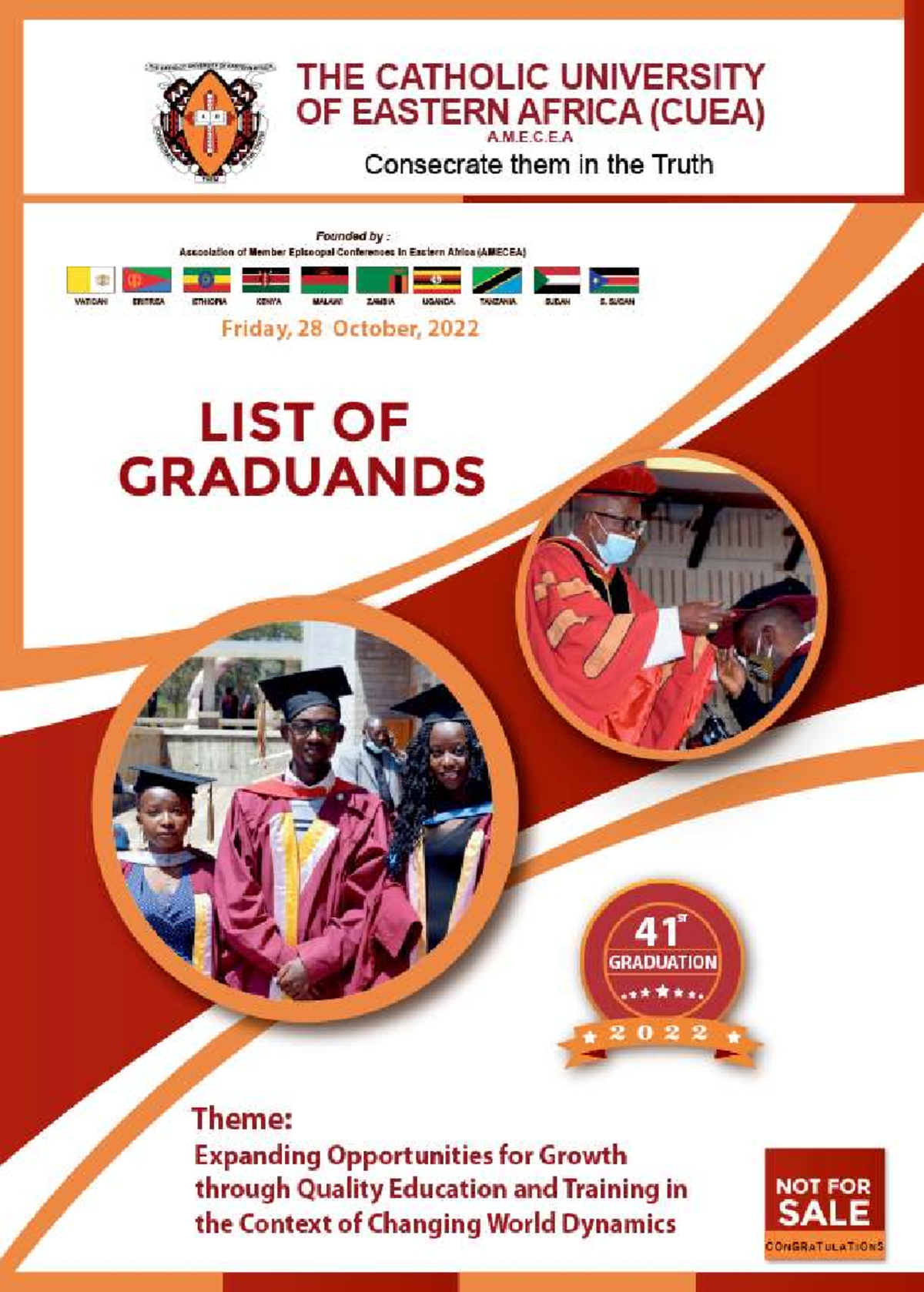 Graduation List 2022 - Catholic University of Eastern Africa - Studocu