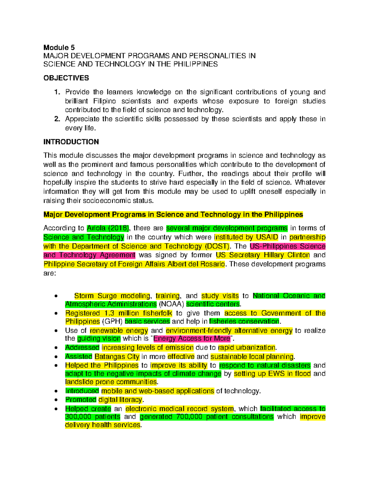 STS Module 5 1 - aaaaaaaaaaaaaaaaaaaaaaaaaaa - Module 5 MAJOR ...