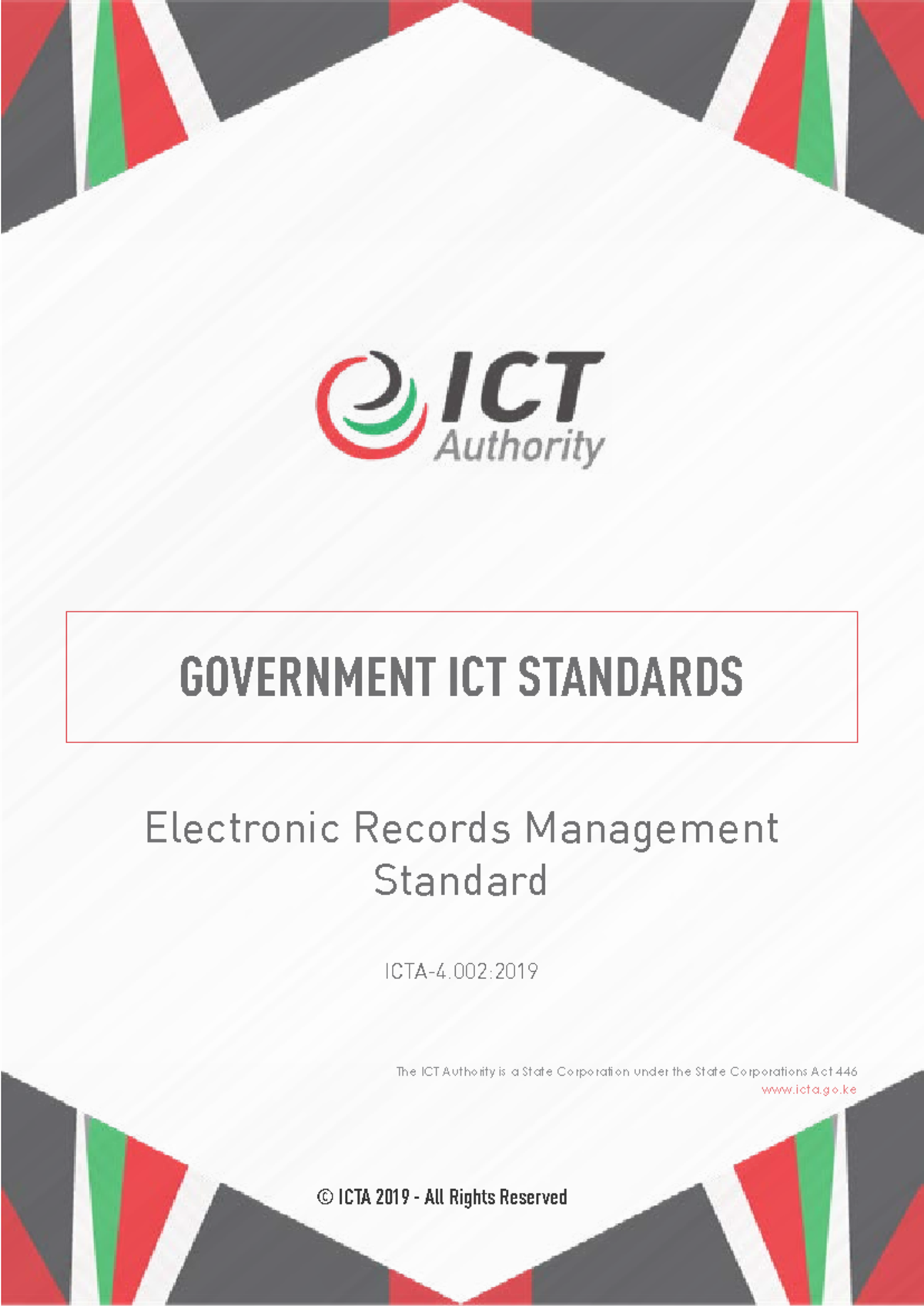 Electronic Records Management Standard - The ICT Authority is a State ...