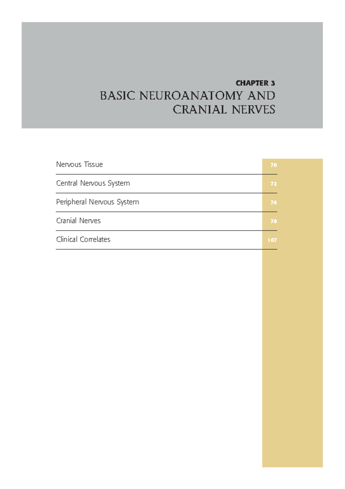 CHAPTER 3: BASIC NEUROANATOMY AND CRANIAL NERVES (HEAD & NECK ANATOMY ...