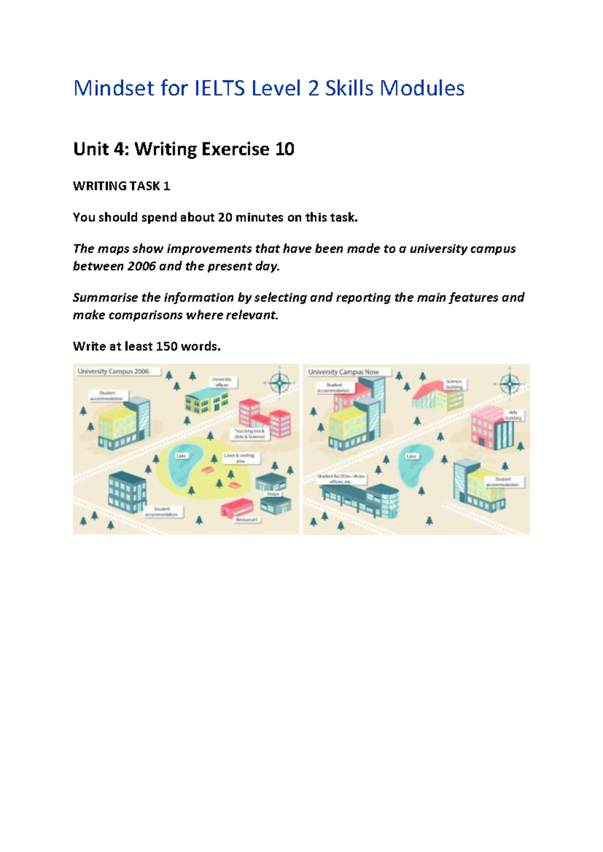 IELTS Level 2 Skills Modules Unit 4: Writing Task 1 Model Text - Studocu