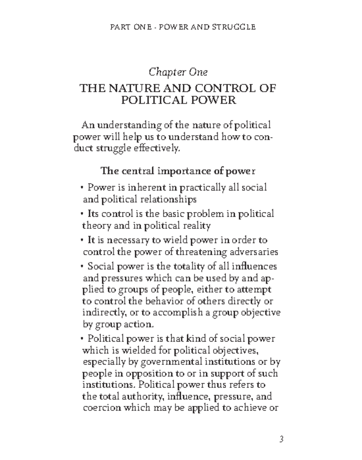 Power and Struggle: Understanding Political Power Dynamics in Chapter 1 ...