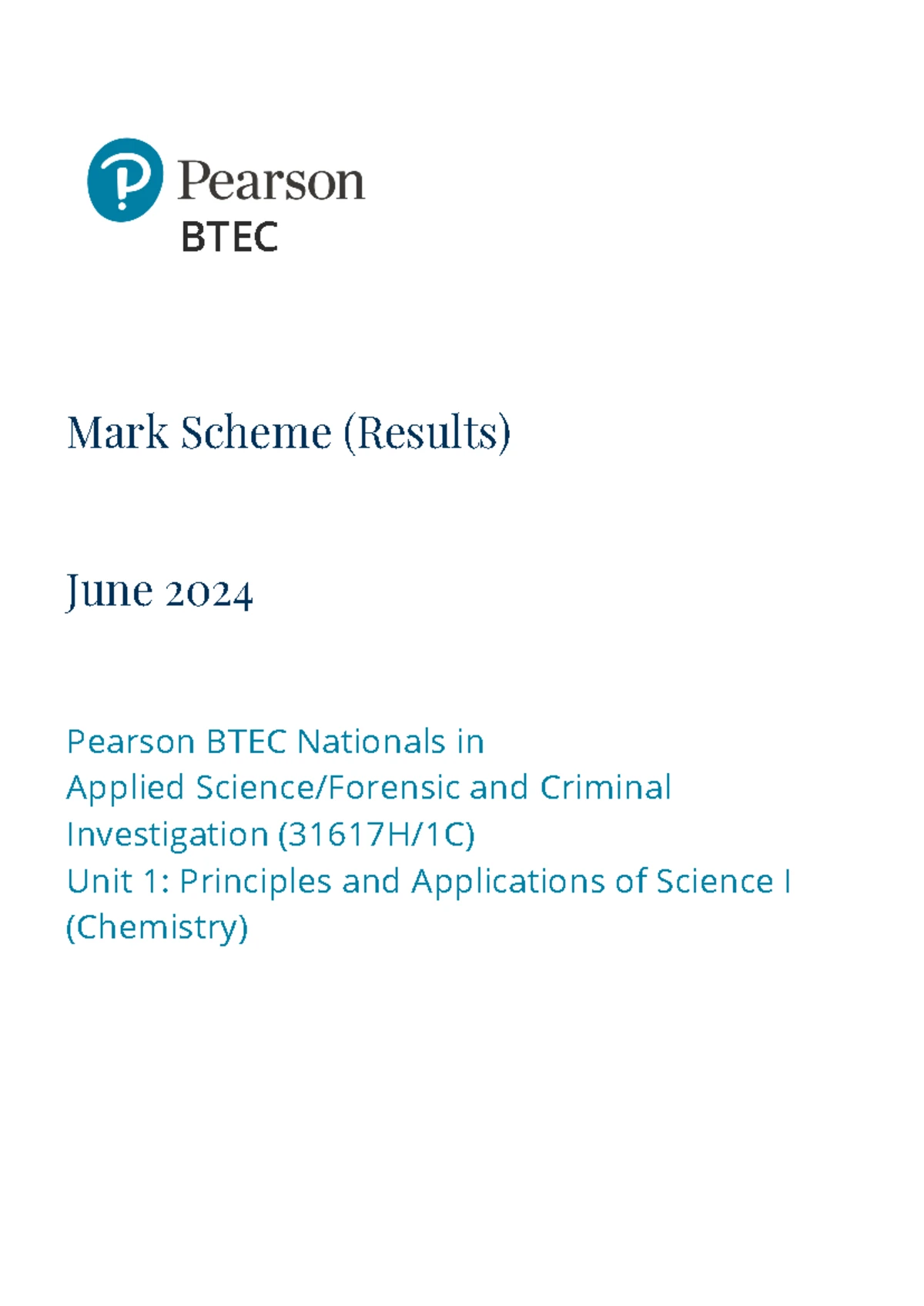 BTEC Level 3 Applied Science Unit 6: Investigative Project Overview ...