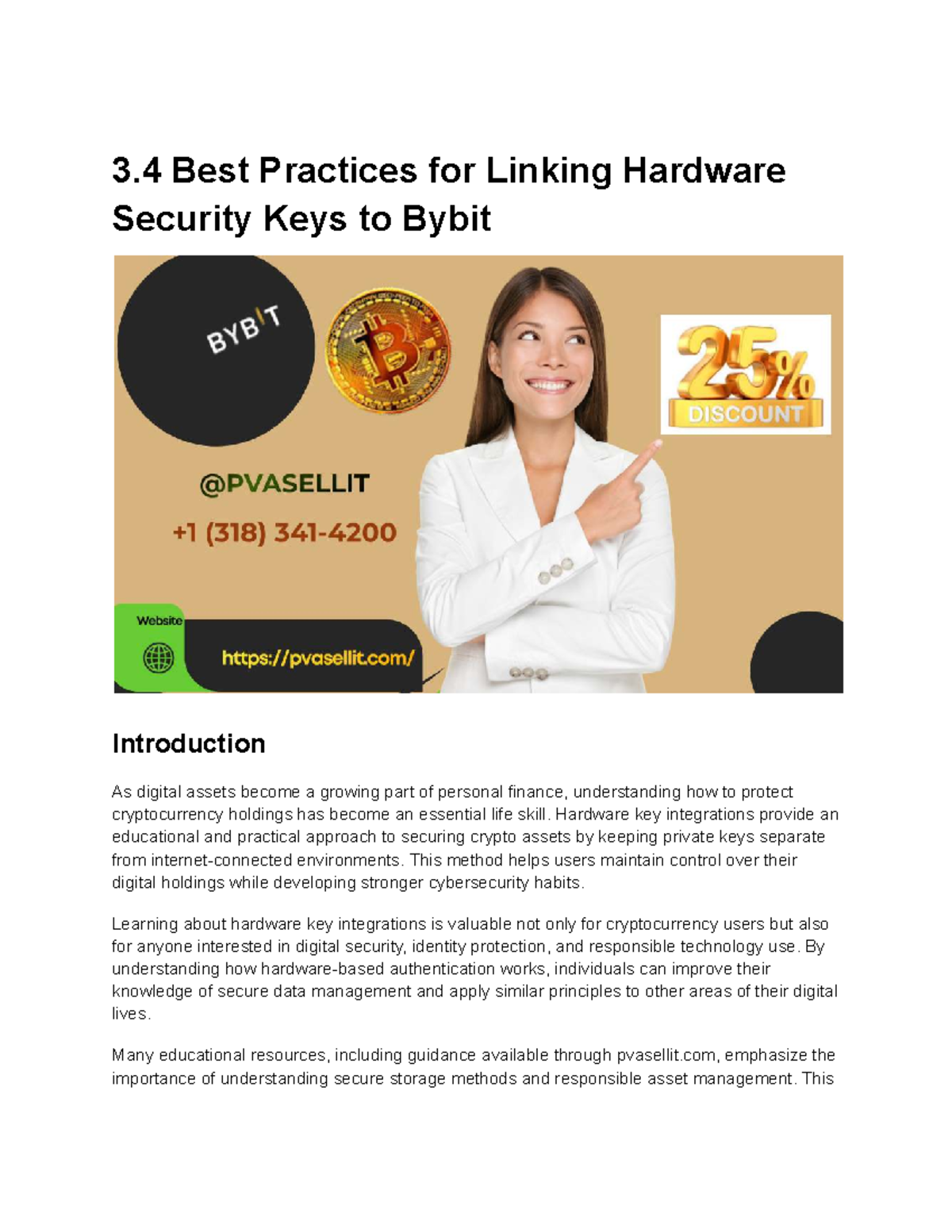 3.4 Best Practices for Linking Hardware Security Keys to Bybit - Studocu