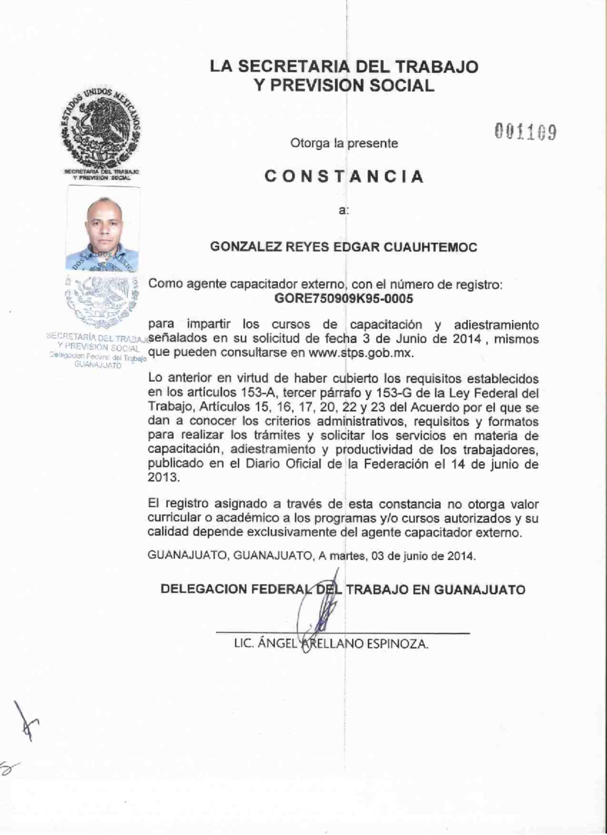 Constancia de Capacitación STPS ECGR - 001109 - González Reyes - Studocu