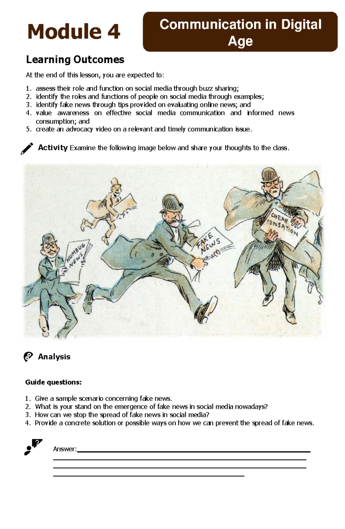 ENG 111 Module 4 - Verbal and Nonverbal Communication - Module 4 ...