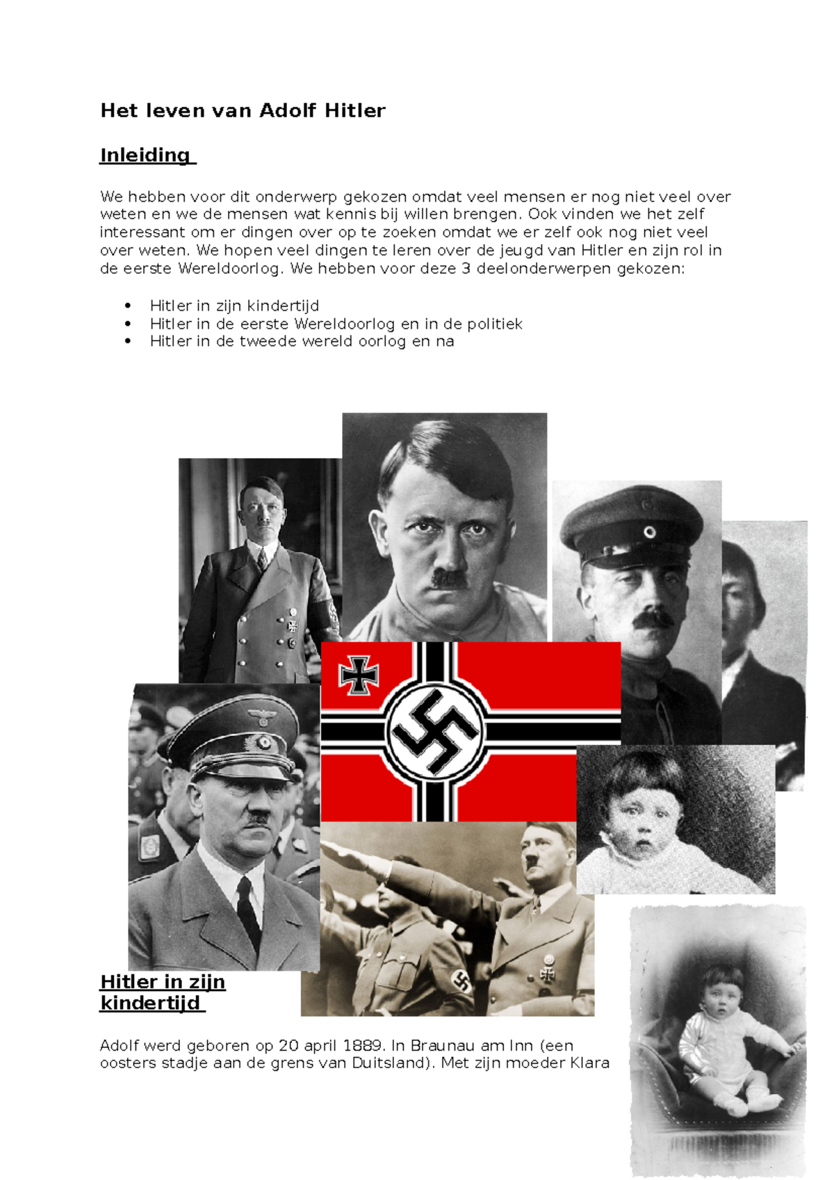 Onderzoek naar het Leven van Adolf Hitler: Jeugd, Oorlog en Politiek ...