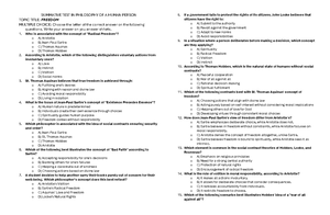 Worksheet - Freedom - Philo - Worksheet: Understanding Freedom of the ...
