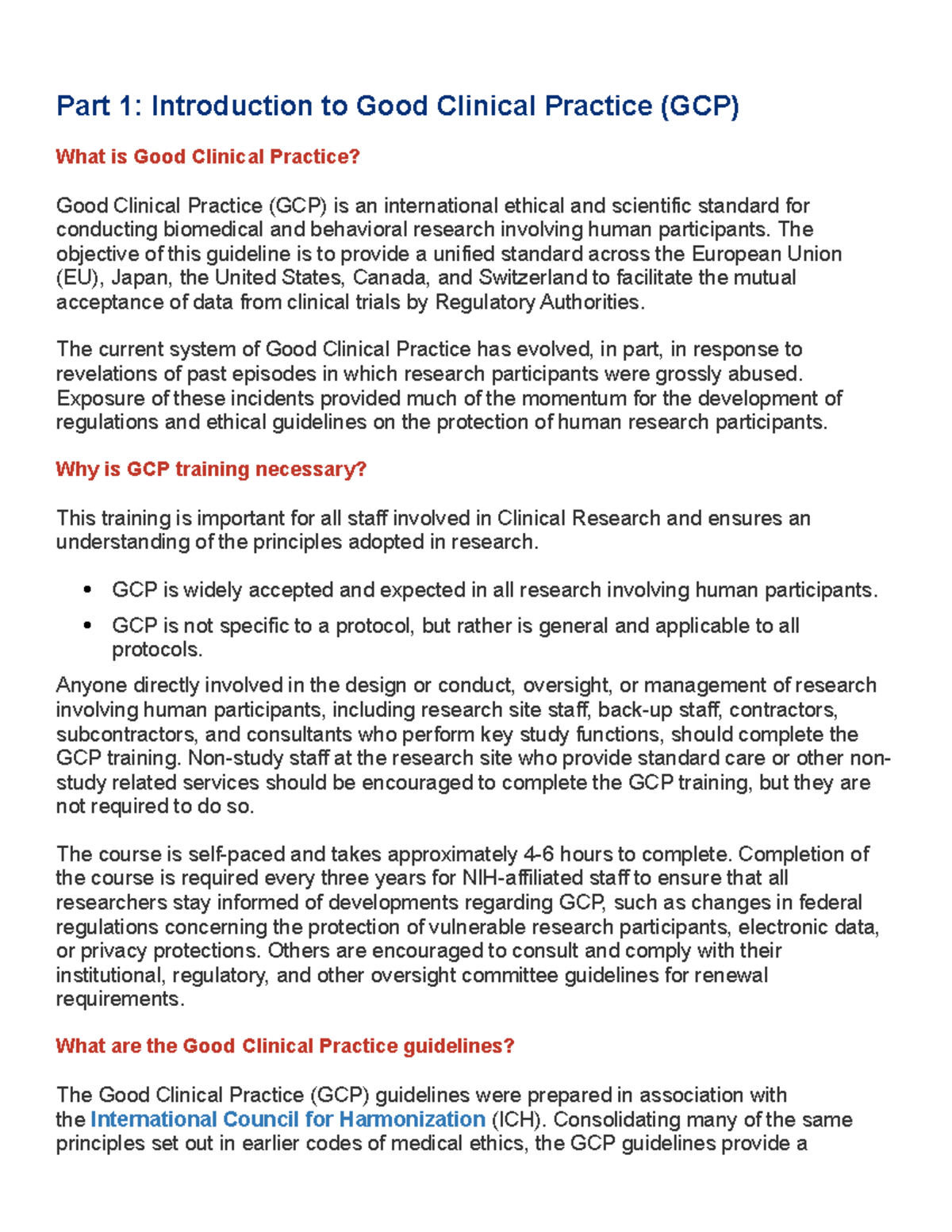 Module 1 - Institutional Review Boards - Part 1: Introduction to Good ...