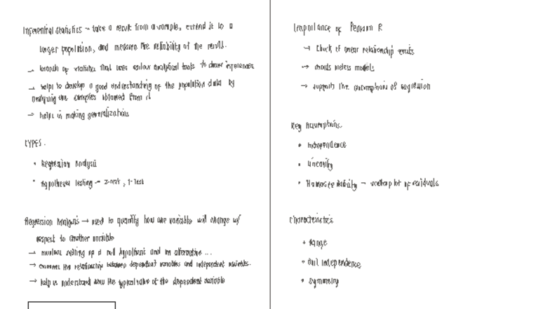 Inferential Statistics: Regression Analysis & Hypothesis Testing - Studocu