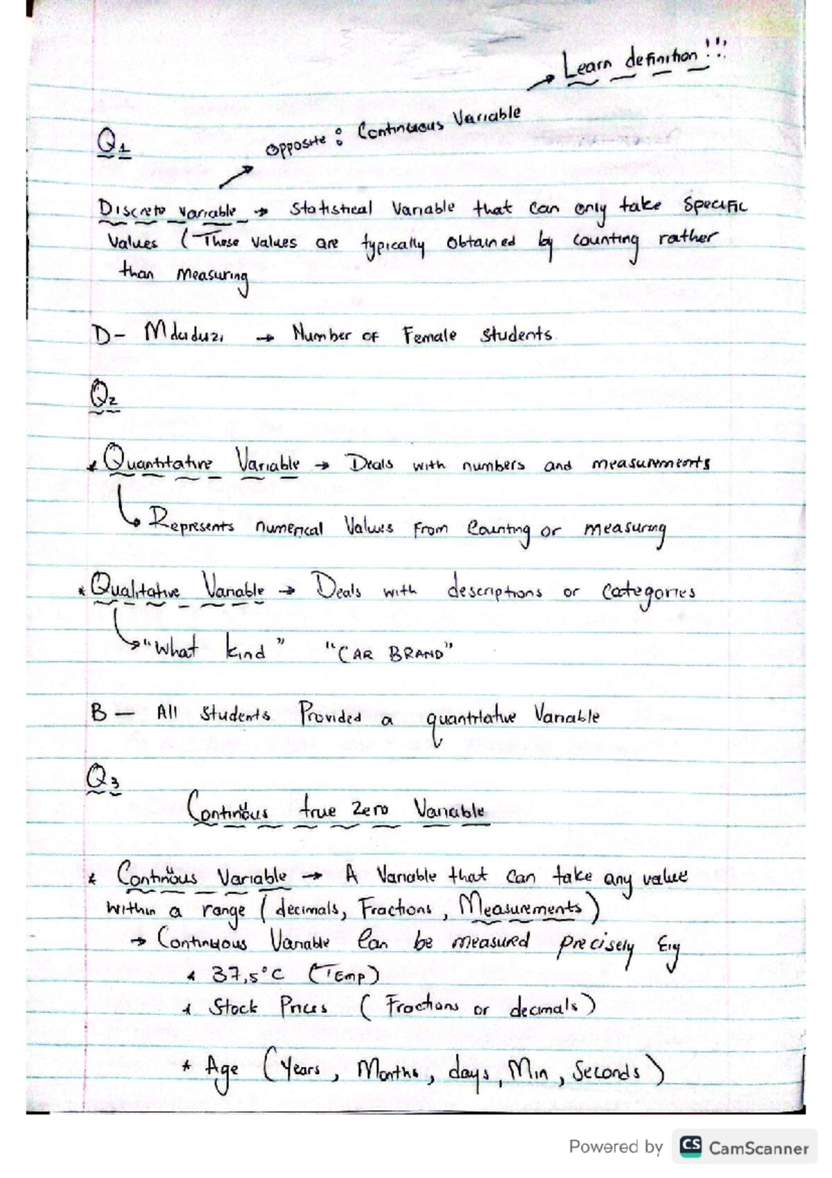 Test 1 - Complications of Questions and Steps in Statistics (CS) - Studocu