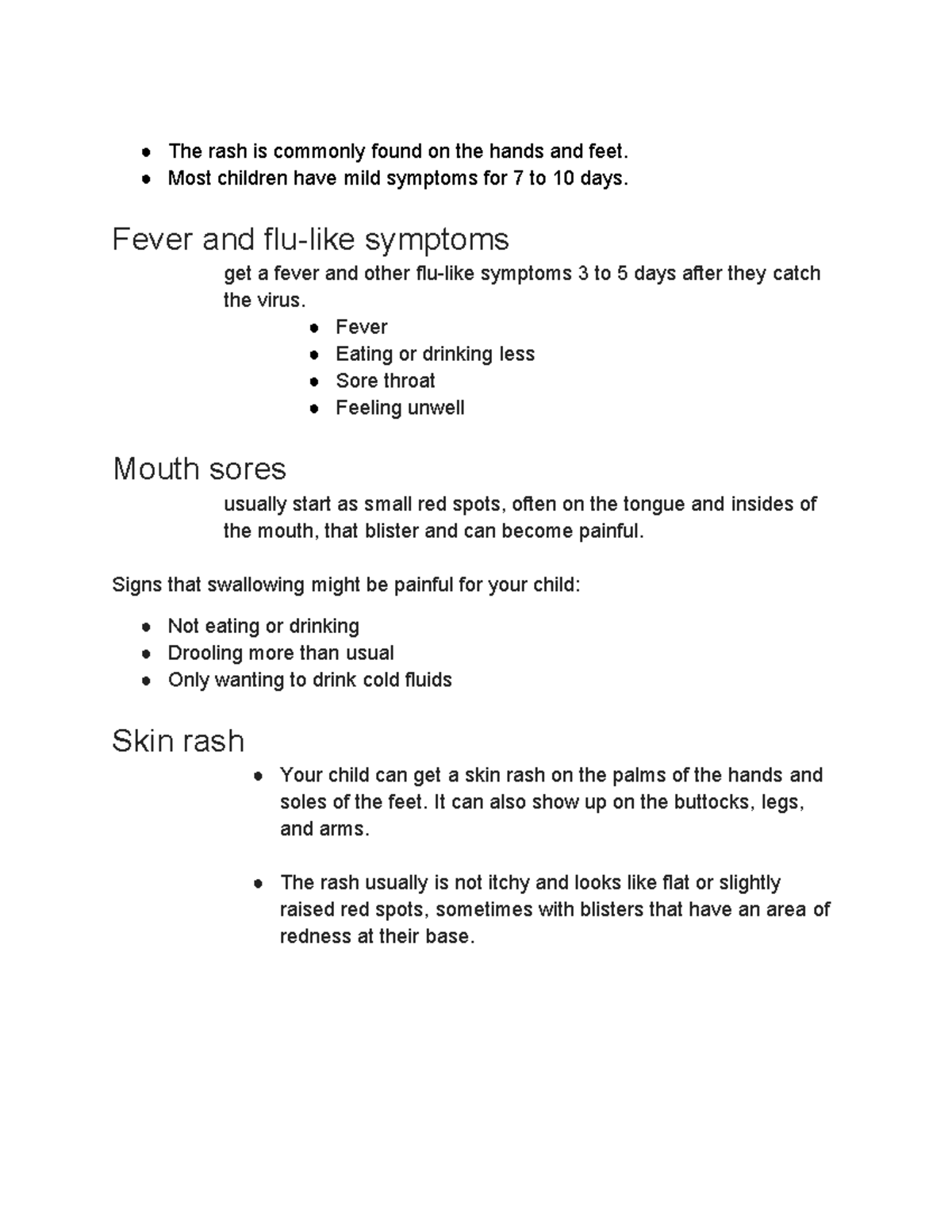 Signs and Symptoms - The rash is commonly found on the hands and feet ...