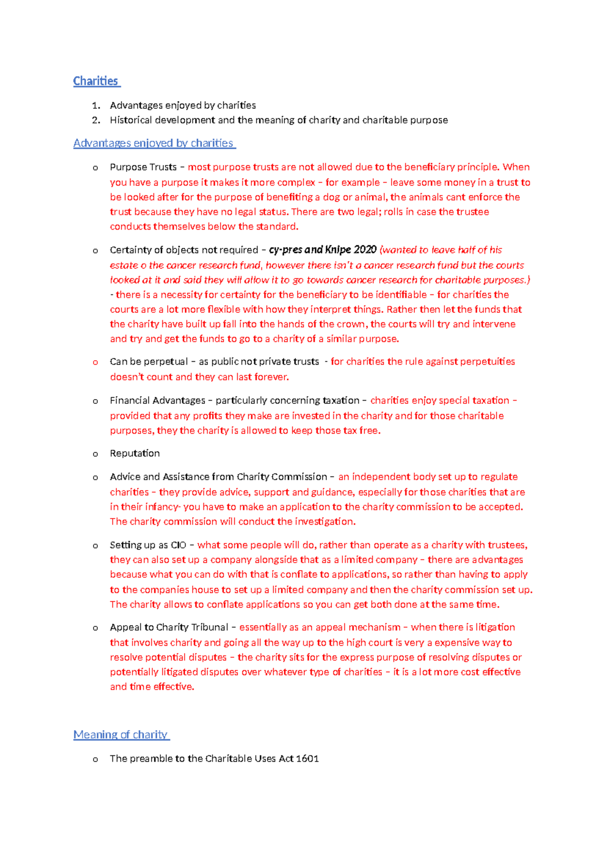 Lecture 4: Understanding Charities and their Advantages - Studocu