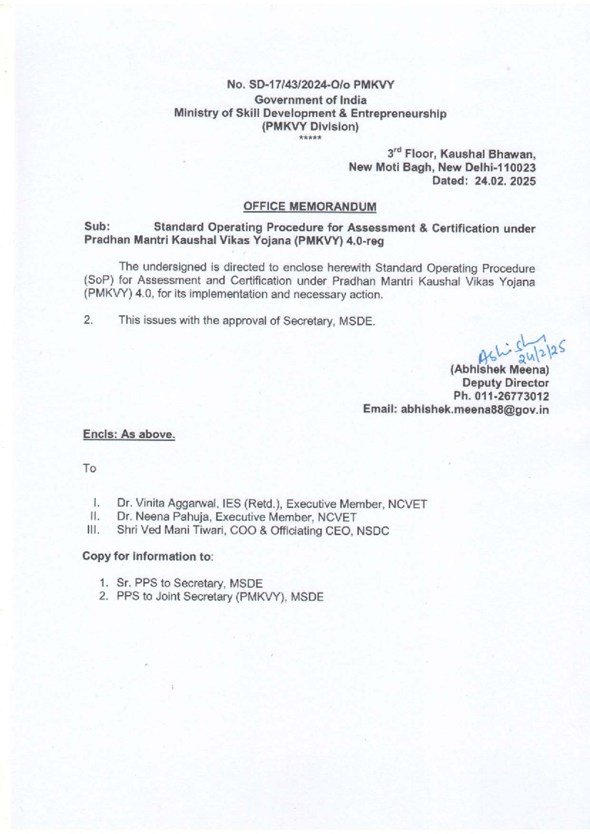 SOP for Assessment & Certification under PMKVY 4.0 - Studocu