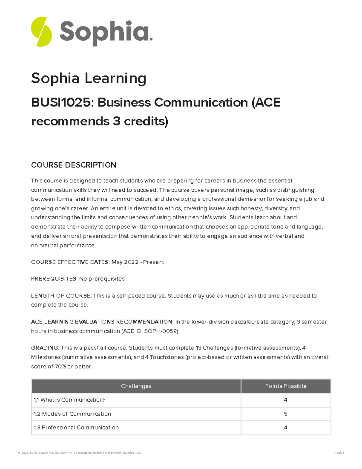 BUSI1025: Business Communication Syllabus and Course Overview - Studocu