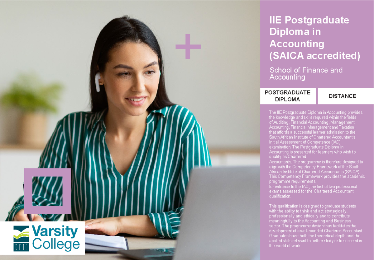 Iie postgraduate diploma in accounting distance factsheet 2025 v1 ...