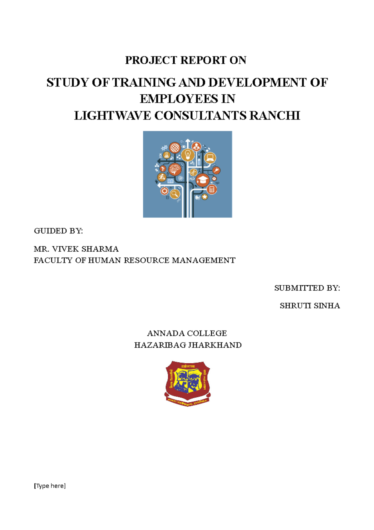 Industrial Training Project Report on Employee Training & Development ...