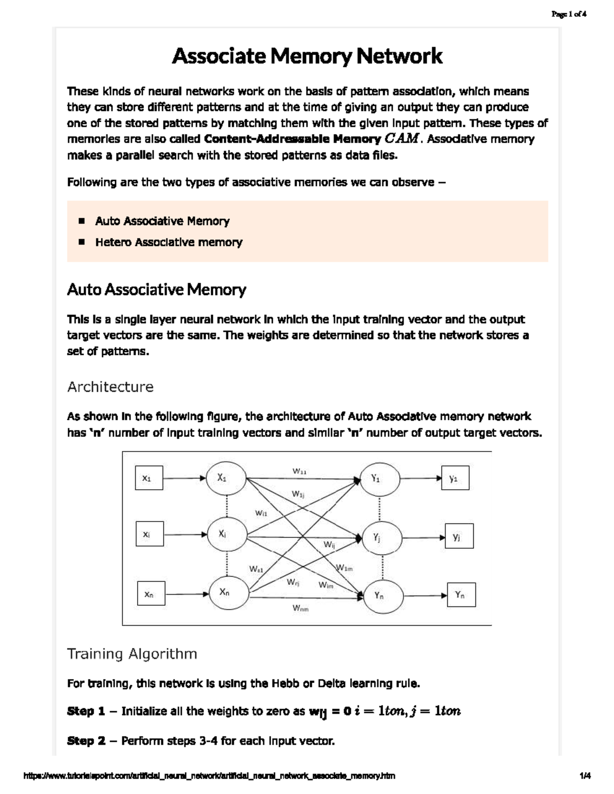 U1-assosiationmodel - Deep learning, Assosiation model - Page 1 of 4 ...