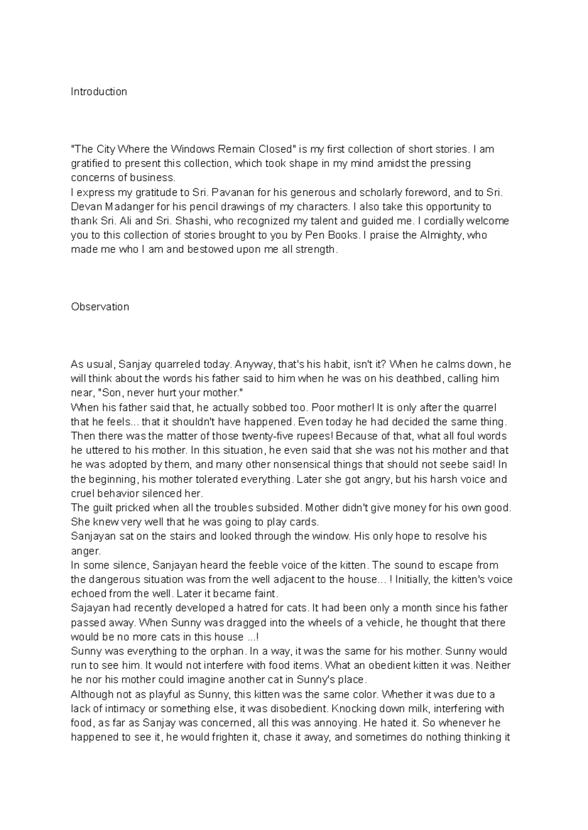 Project English - Hgfgh - Introduction "The City Where the Windows ...