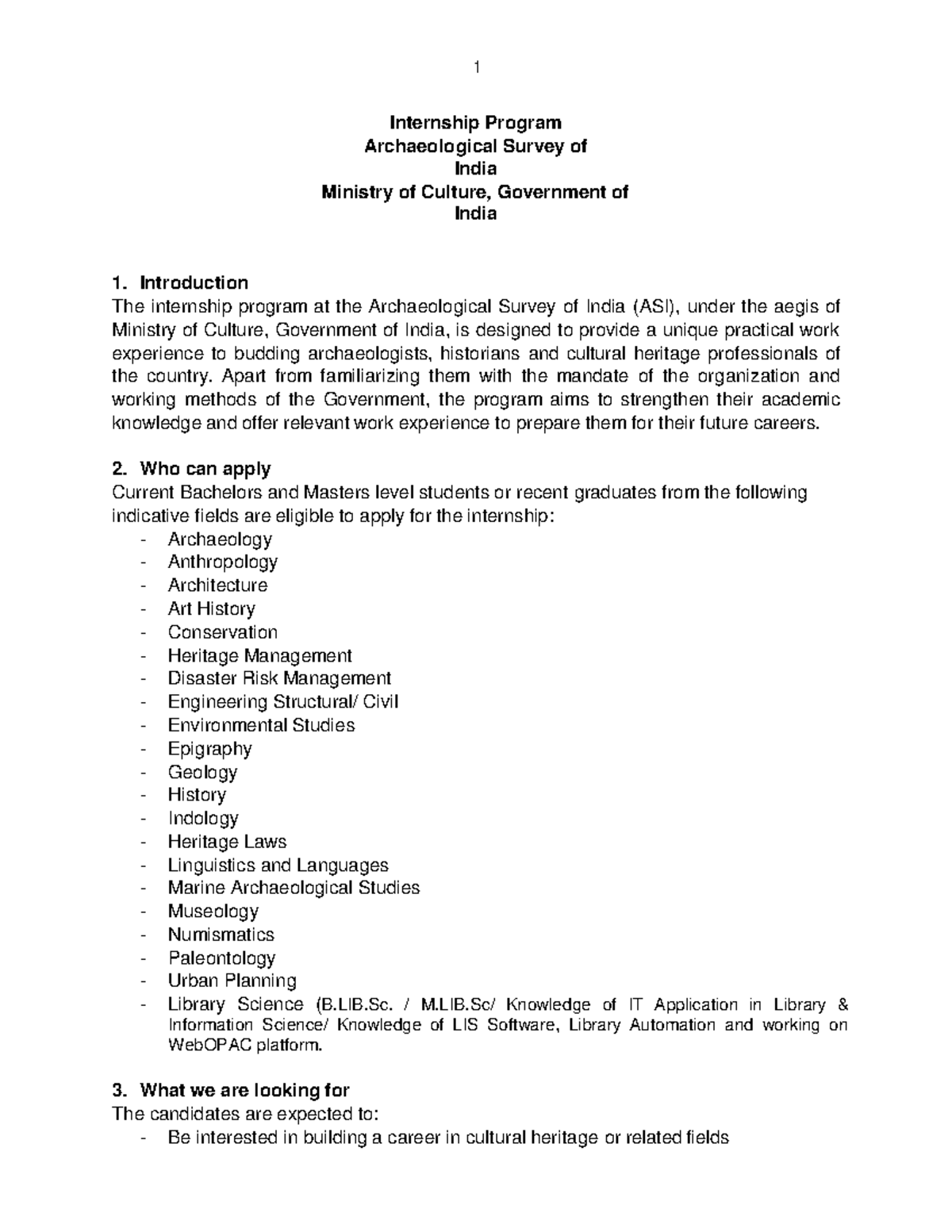 ASI Internship Program Overview and Requirements - Studocu