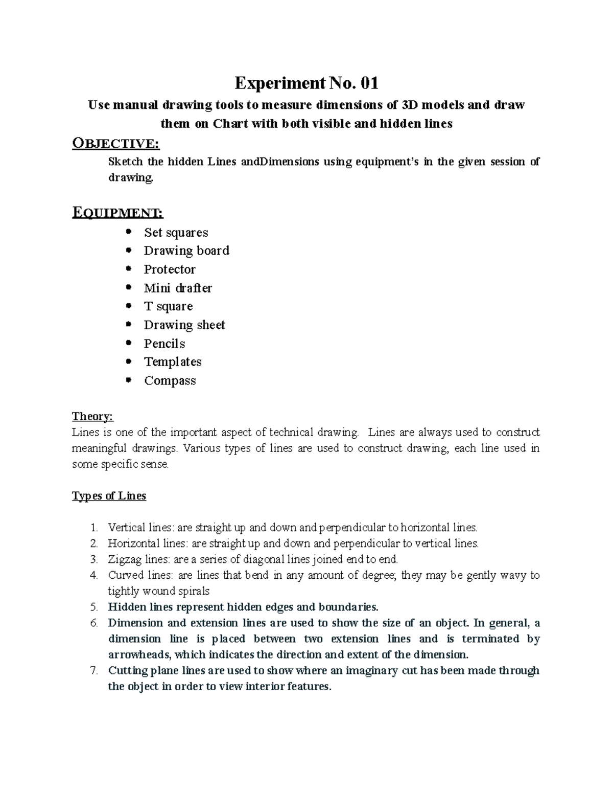 Exp-1 - i want these experiments to complete my class work notes and ...