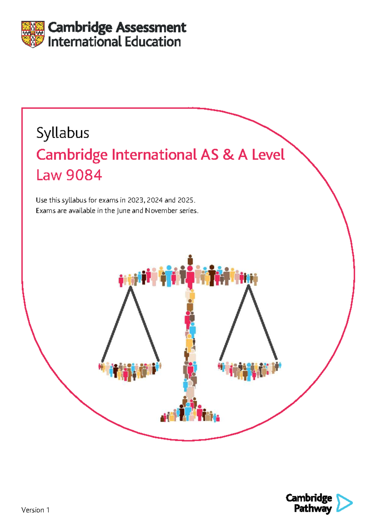 Cambridge International AS & A Level Law 9084 Syllabus Details for 2023 ...