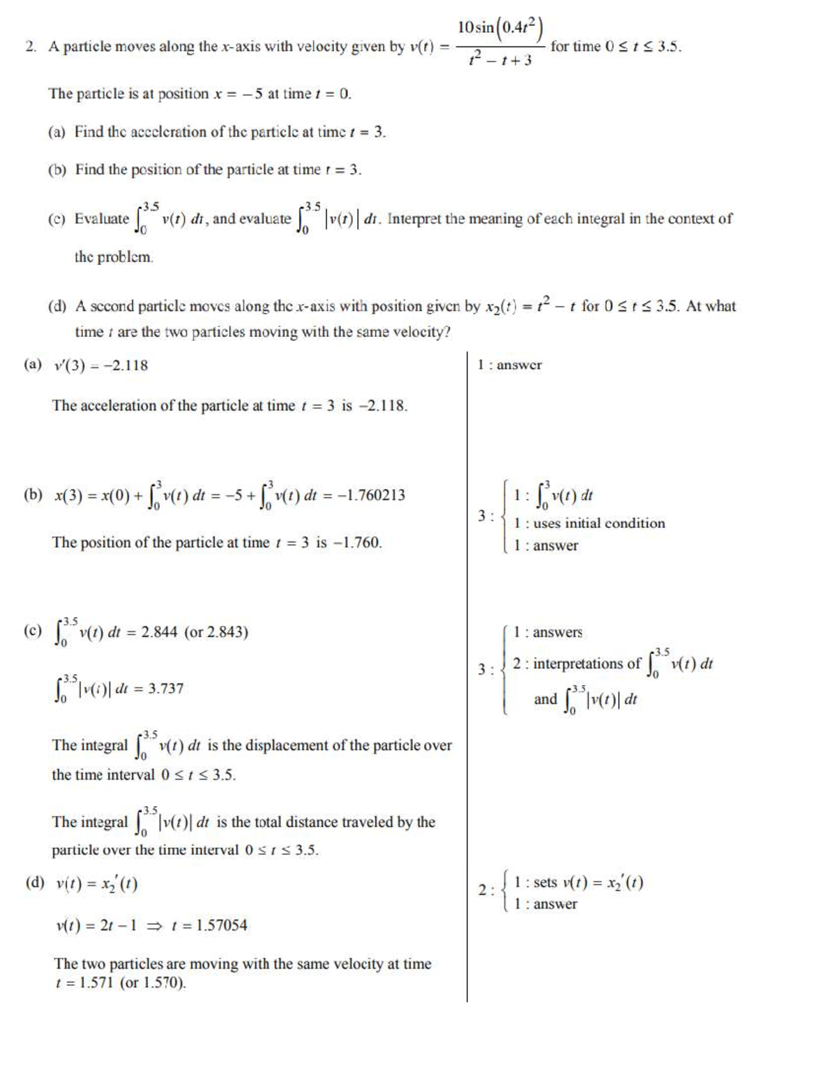 FRQ Question #6: Area of a Circle and its Derivative (Implicit ...