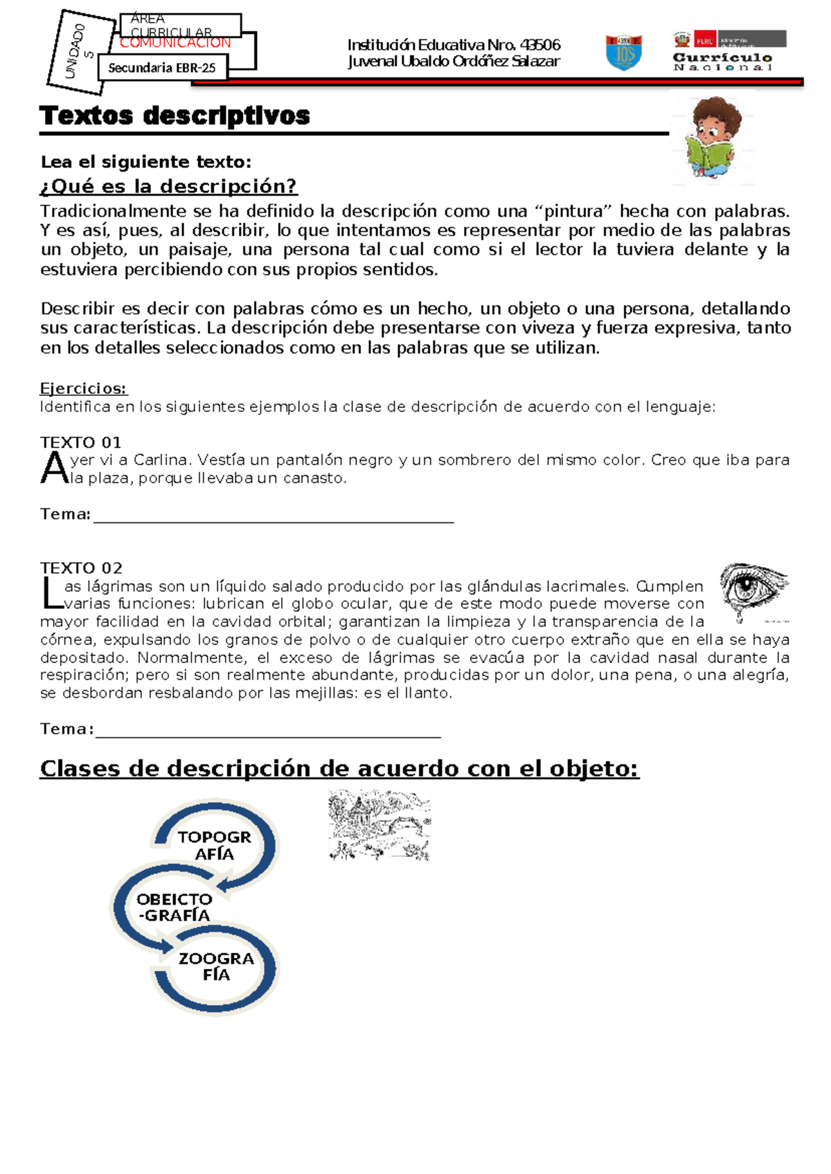 AD0 5 Textos Descriptivos: Ejercicios y Clases de Descripción - Studocu