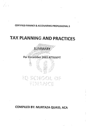 Topic wise past papers Cfap 6 - Topic wise Past Papers of ICAP with ...