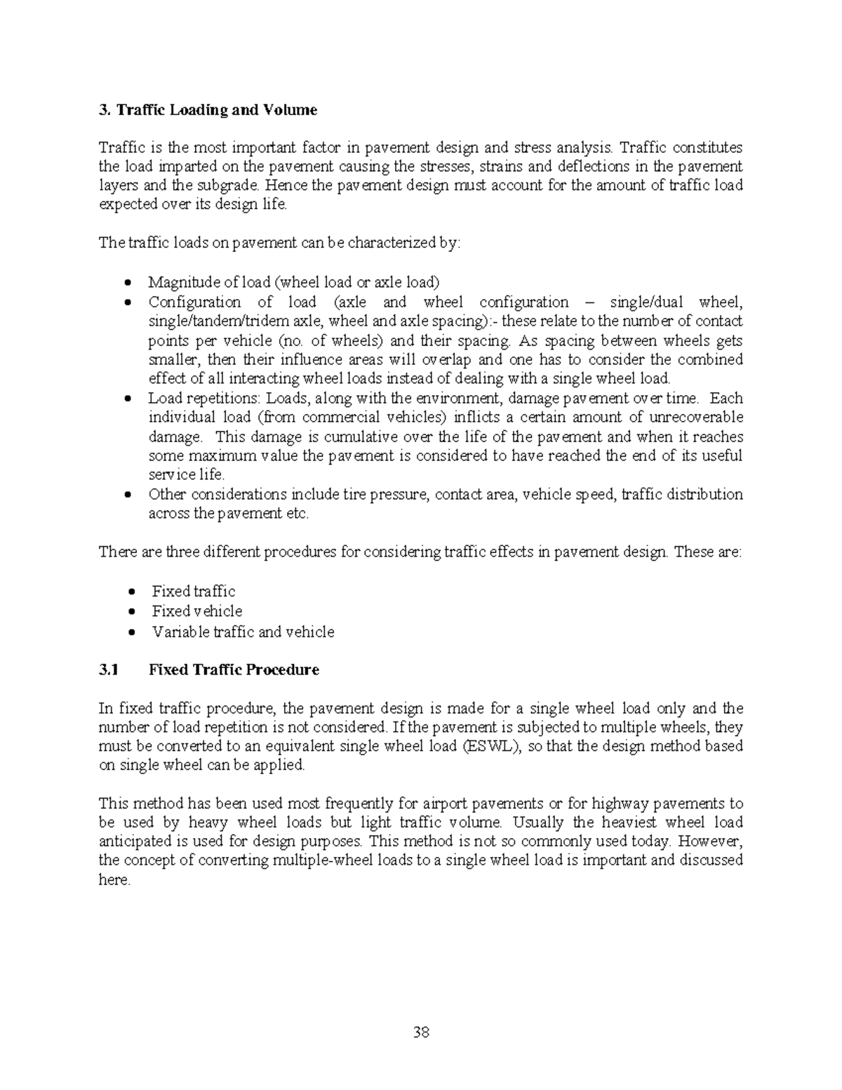 Chapter 3: Traffic Loading & Volume Analysis in Pavement Design - Studocu