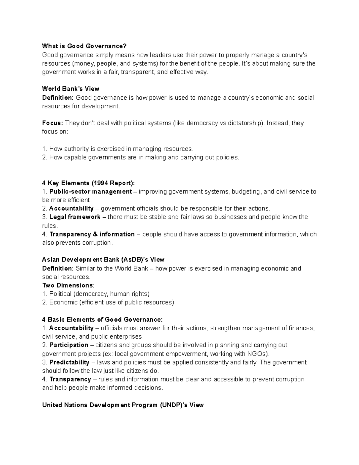 Governance: Understanding Good Governance Principles and Practices ...