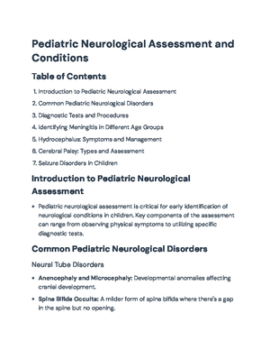 Pediatric Neurological and Musculoskeletal Disorders: Comprehensive ...