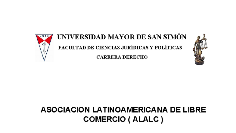 Alalc - Asociacion Latinoamericano DE Libre Comercio - UNIVERSIDAD ...