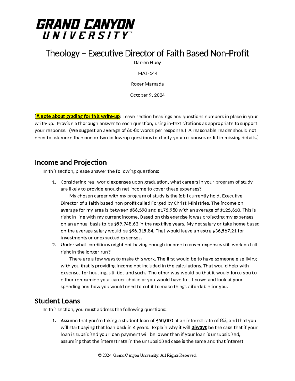 MAT-144-RS-Online-Major Assignment 2: Financial Literacy and Impact ...