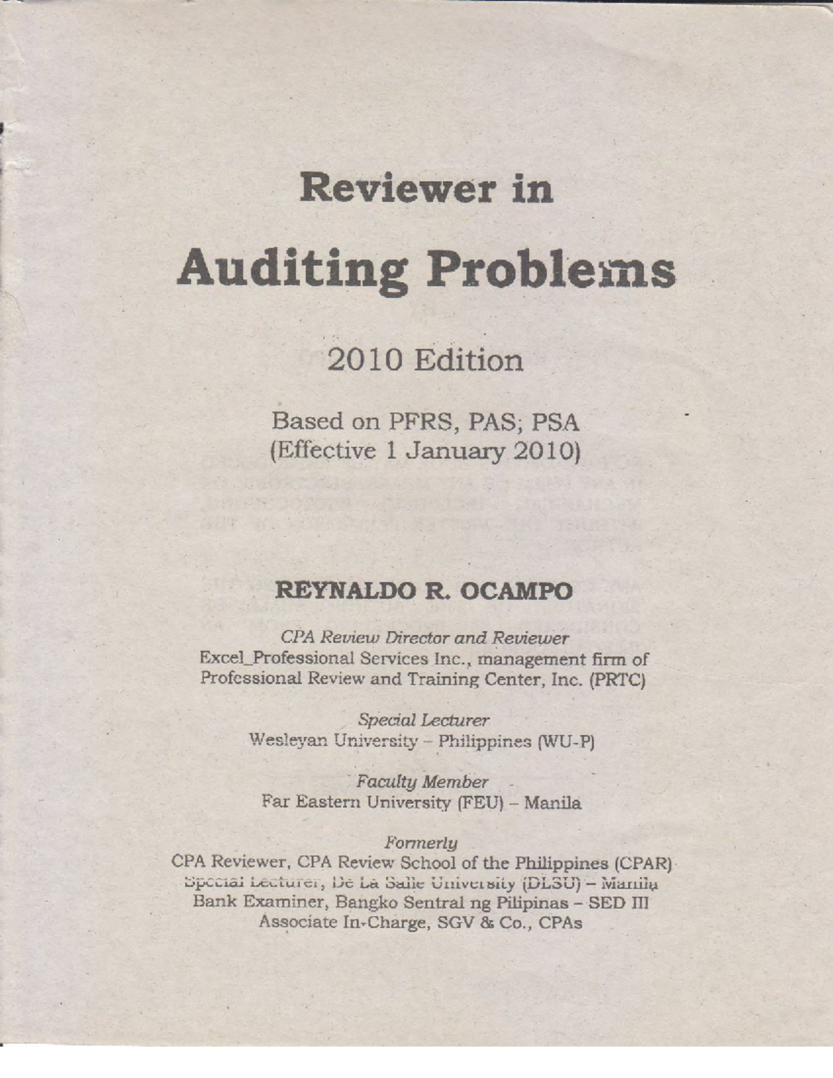 Ch1 Ocampo Audit Prob - hfndc hc jg hhfgvb hfj esy ukk jgn - Reviewer ...