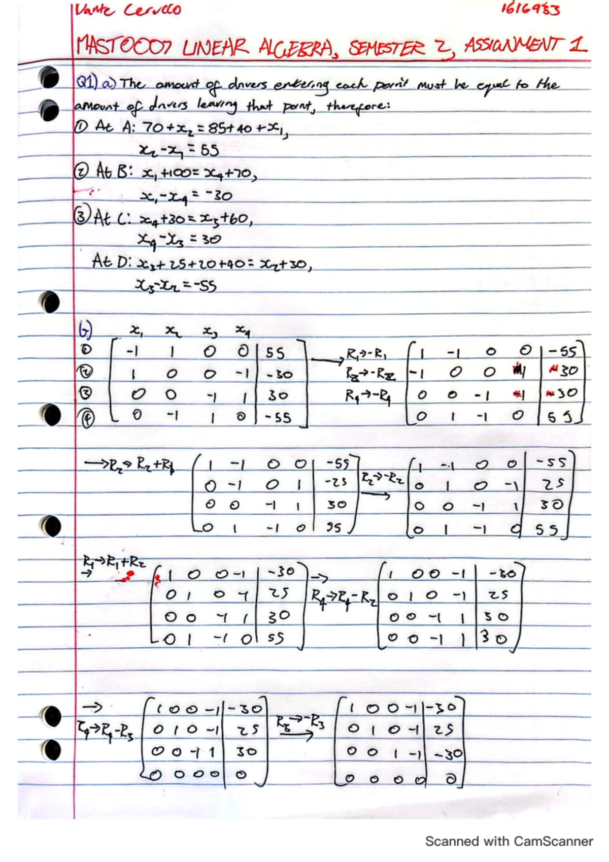 Linalg Assignment 1 - assignnment 1 for lin alg - Vante Cervico 1616983 ...