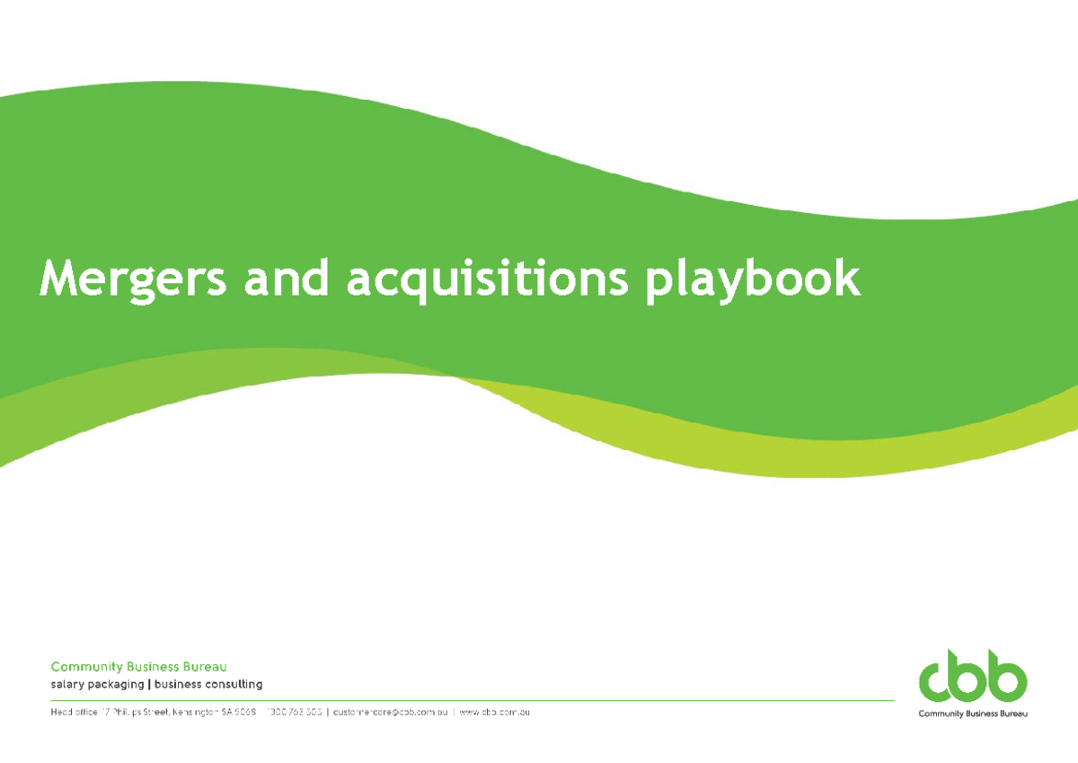 1721995328955 - No description yet - Mergers and acquisitions playbook ...