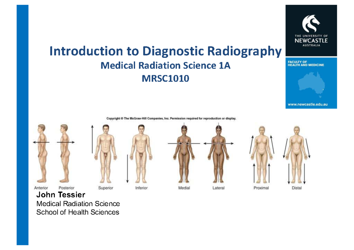 MRSC1010 Introduction to Diagnostic Radiography: Key Concepts and Roles ...