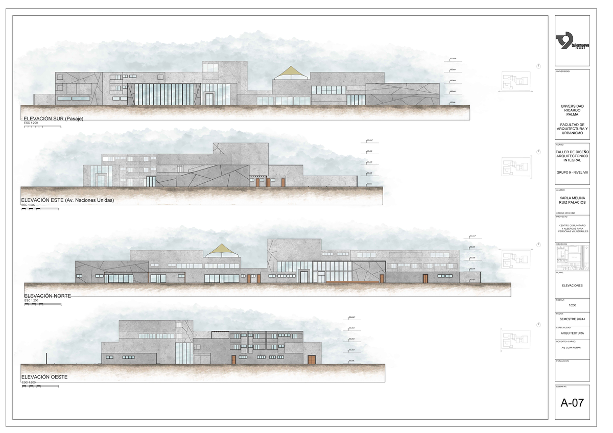 03 de junio- Elevaciones - NPT+3. NPT 0. NPT +6. NPT +9. NTT +12 ...